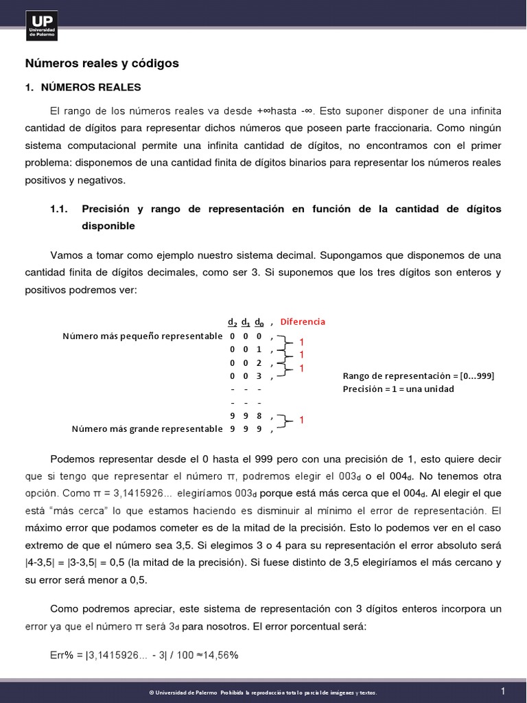 Numeros Reales y Codigos | PDF