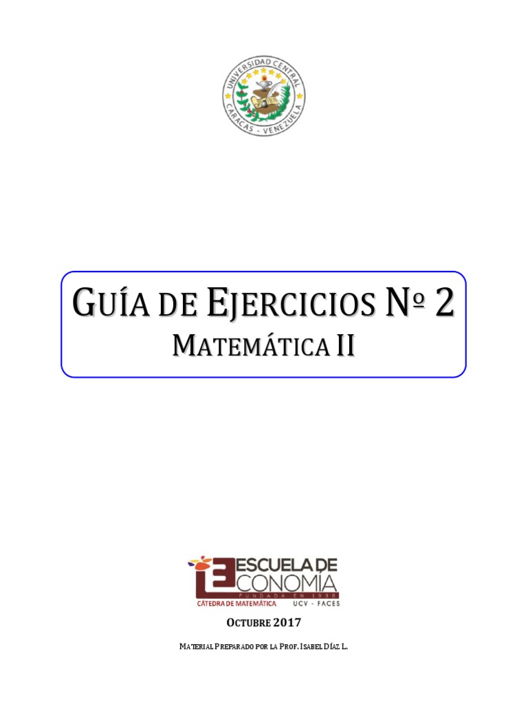 2017-01-GUIA DE EJERCICIO No 2-OCTUBRE-2017 | PDF