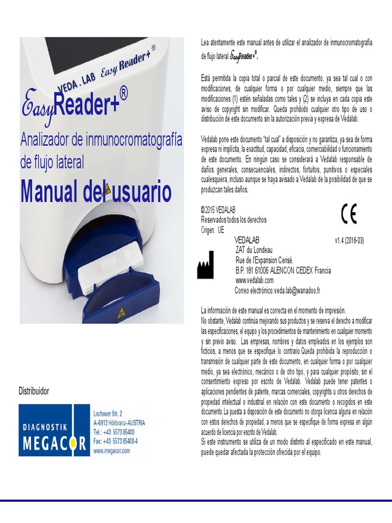 Easyreader Operators Manual v1.4 201603 Es Web | PDF | Humedad relativa ...