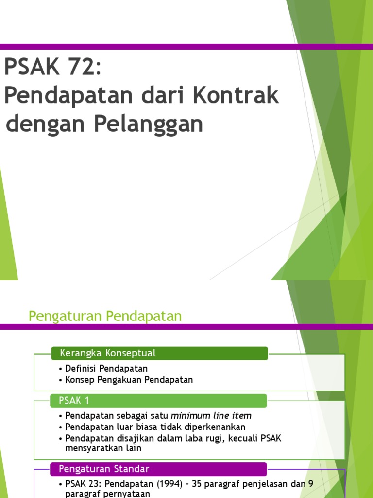 Penerapan PSAK 72 Pendapatan Kontrak | PDF | Pengelolaan Keuangan & Uang