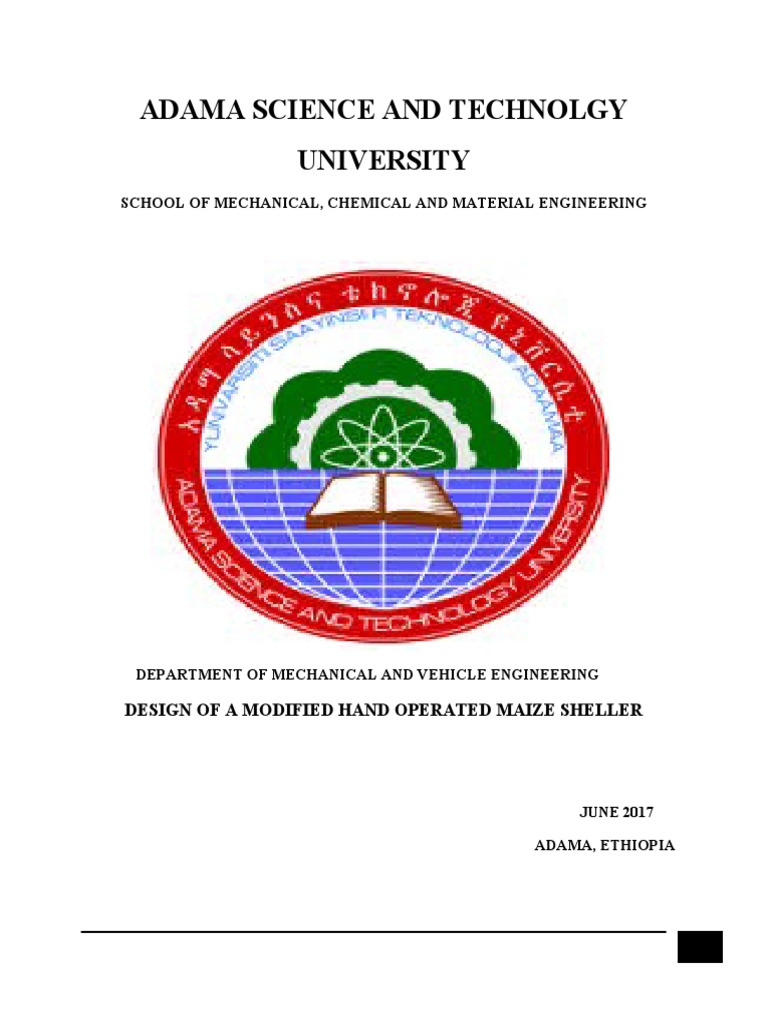 Adama Science and Technolgy University: School of Mechanical, Chemical ...