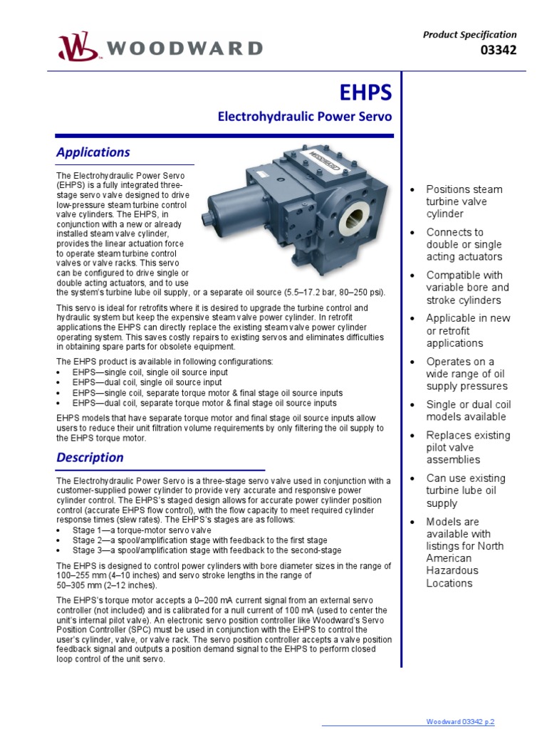 EHPS Spec | Actuator | Servomechanism