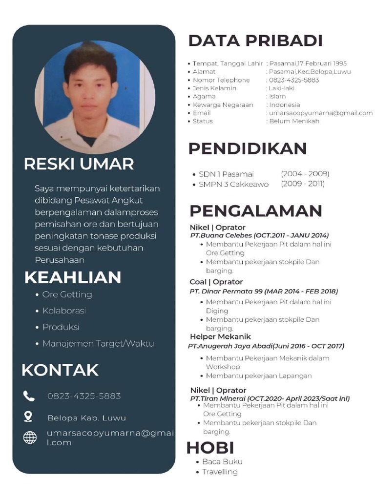 CV - Riski Umar | PDF