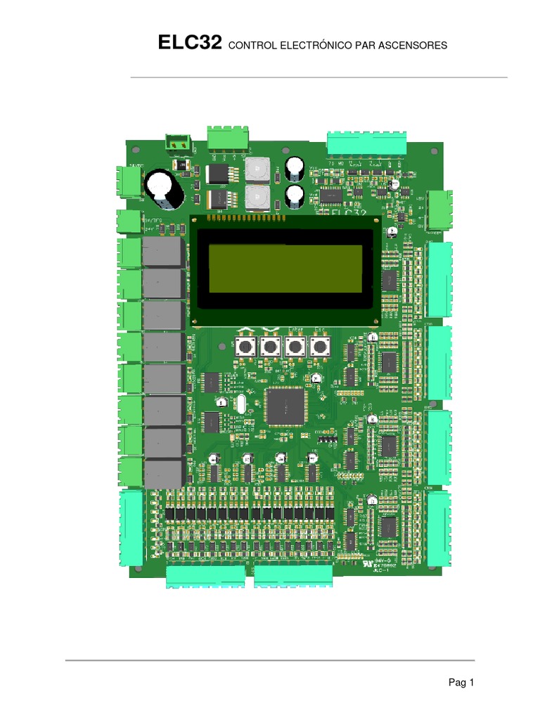 Manual ELC32 STD2 | Descargar gratis PDF | Ascensor | Relé