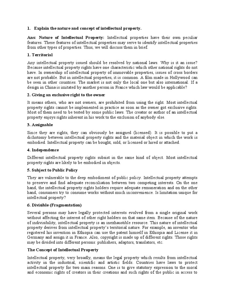 Intellectual Property Law, Paper-III | PDF | Trademark | Patent