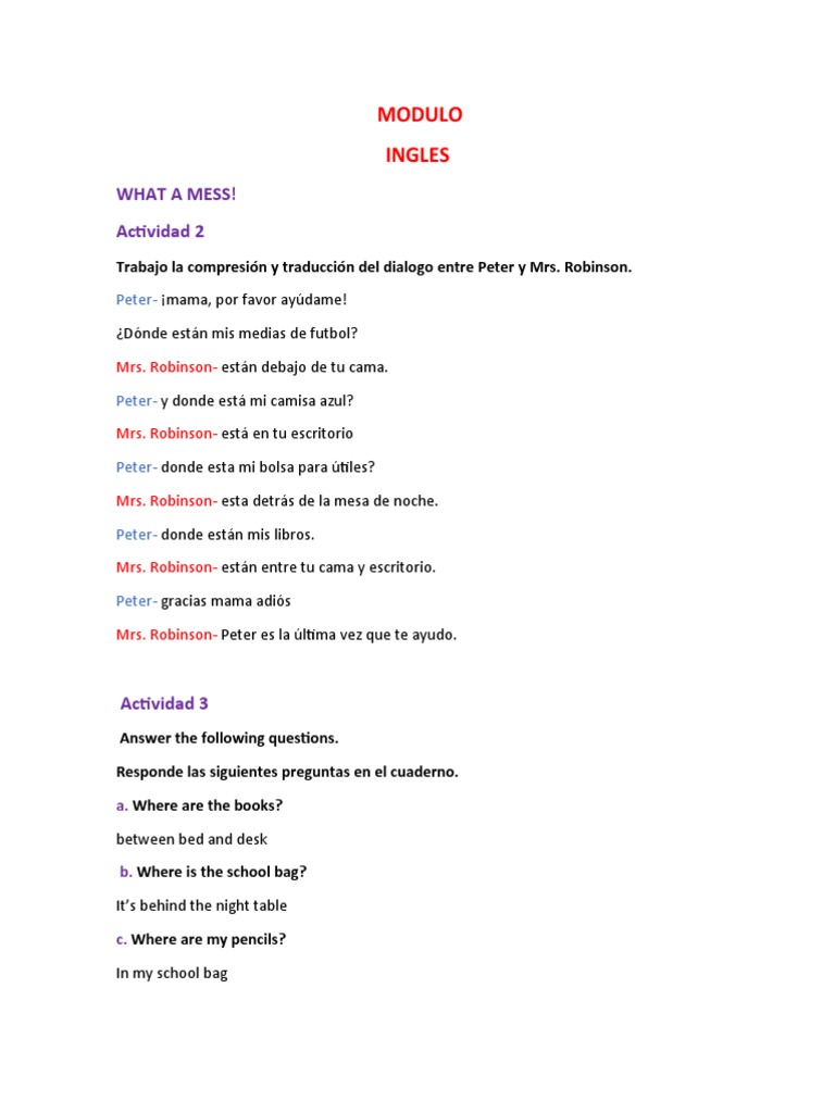 Modulo Ingles | PDF