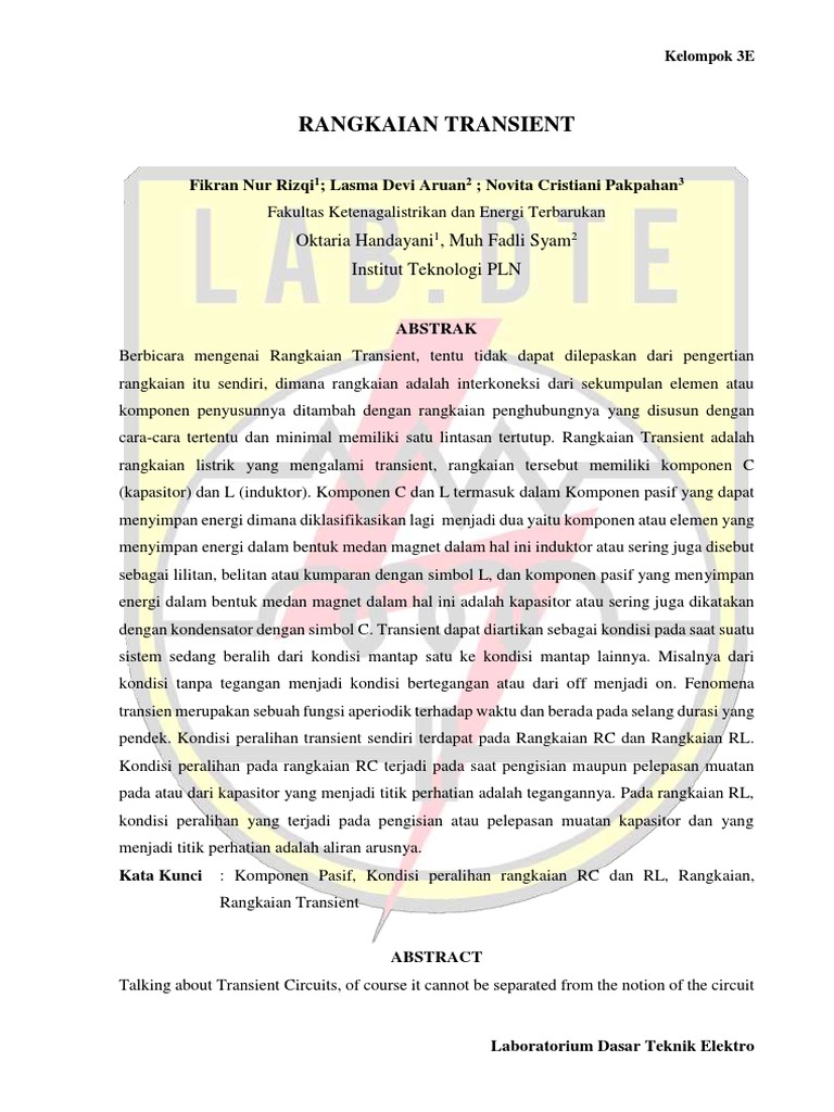 Rangkaian Transient RC dan RL | PDF | Sains & Matematika