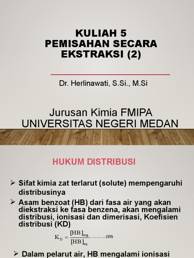 Kuliah 5 Metode Ekstraksi | PDF