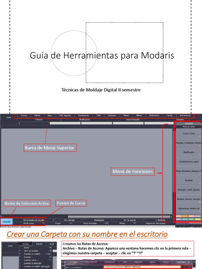 Guía de Herramientas para Modaris: Técnicas de Moldaje Digital II ...