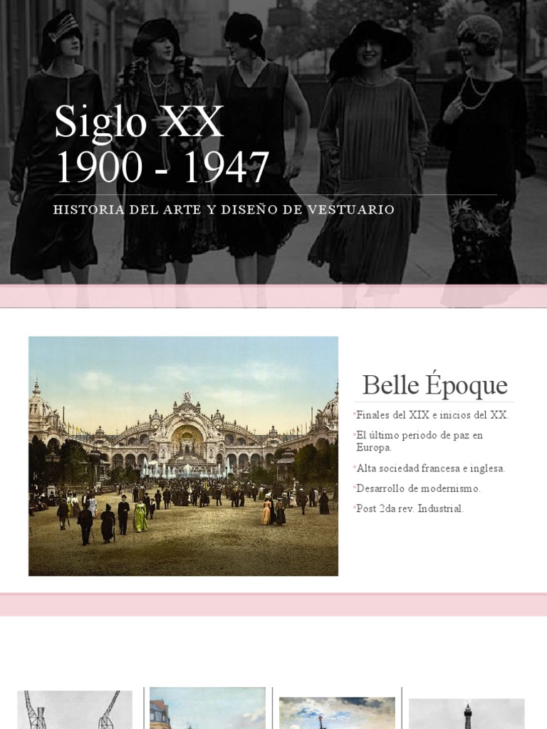 Siglo XX 1900 - 1947: Historia Del Arte Y Diseño de Vestuario | PDF | Ropa | Tendencias culturales