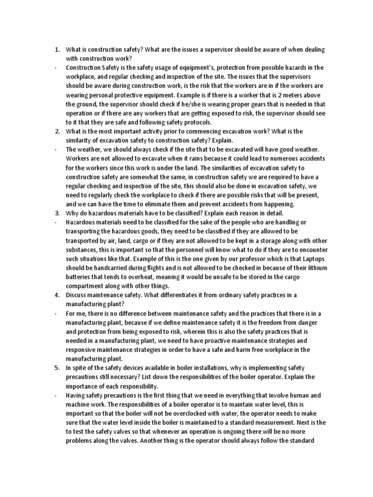 What Is Construction Safety PDF Safety Dangerous Goods