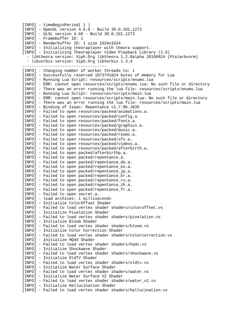 Shader and Script Load Errors | PDF | Shader | Imaging