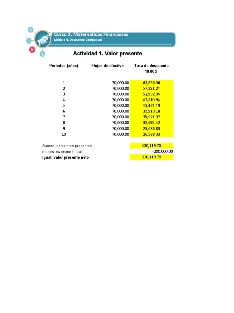 Valor Presente Modulo 4 | PDF