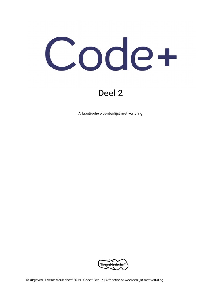 Code2 Woordenlijst Met Vertaling Juni2019 | PDF