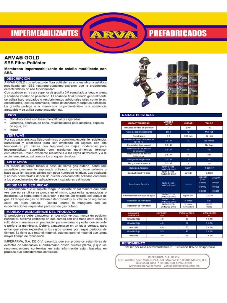 HT Arva Gold Mar11 | PDF | Materiales | Ciencias fisicas
