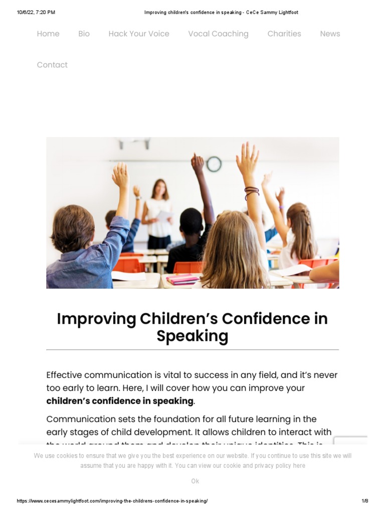 Improving Children's Confidence in Speaking - CeCe Sammy Lightfoot ...