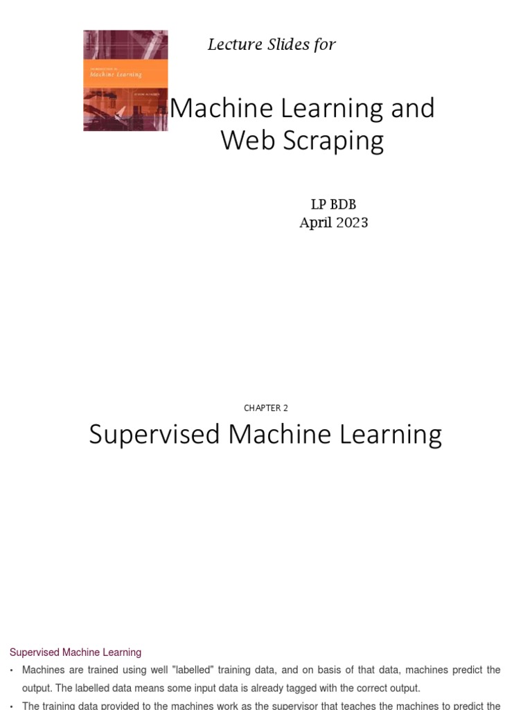 Machine Learning and Web Scraping Lesson02 | PDF | Machine Learning | Regression Analysis