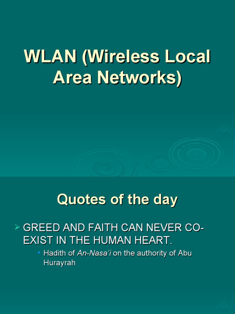 Lecture 12 Data Communication & Computer Network, WirelessLANs | PDF ... Lecture 12 Data Communication & Computer Network, WirelessLANs | PDF ...