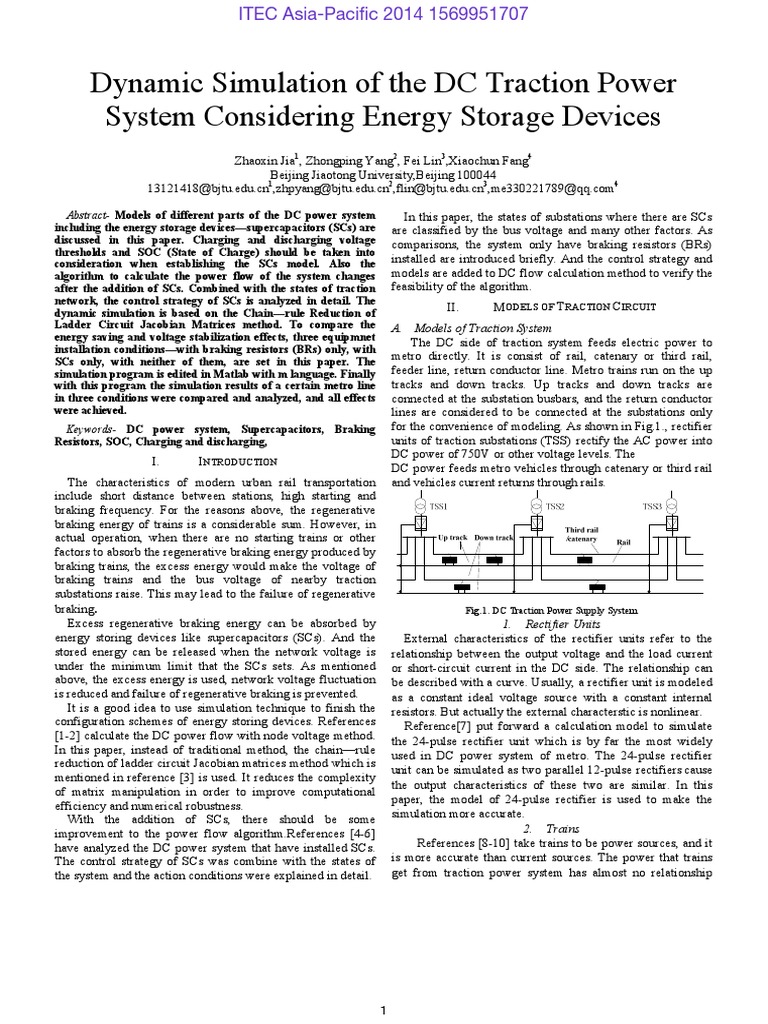 贾兆欣 - Dynamic Simulation of the DC Traction Power System Considering ...