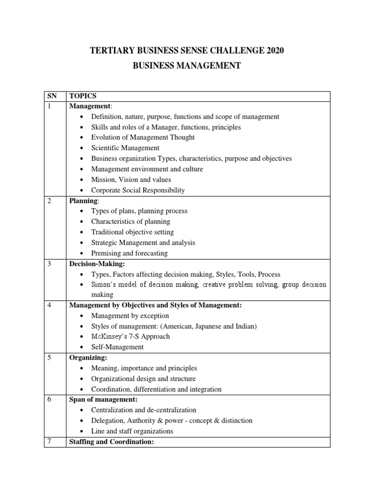 Business Management | PDF | Decision Making | Organizational Behavior