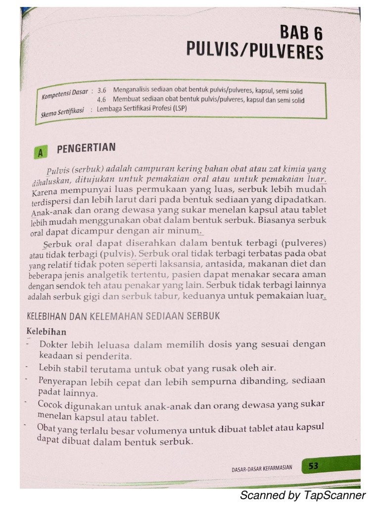 16. Pulvis dan Pulveres | PDF