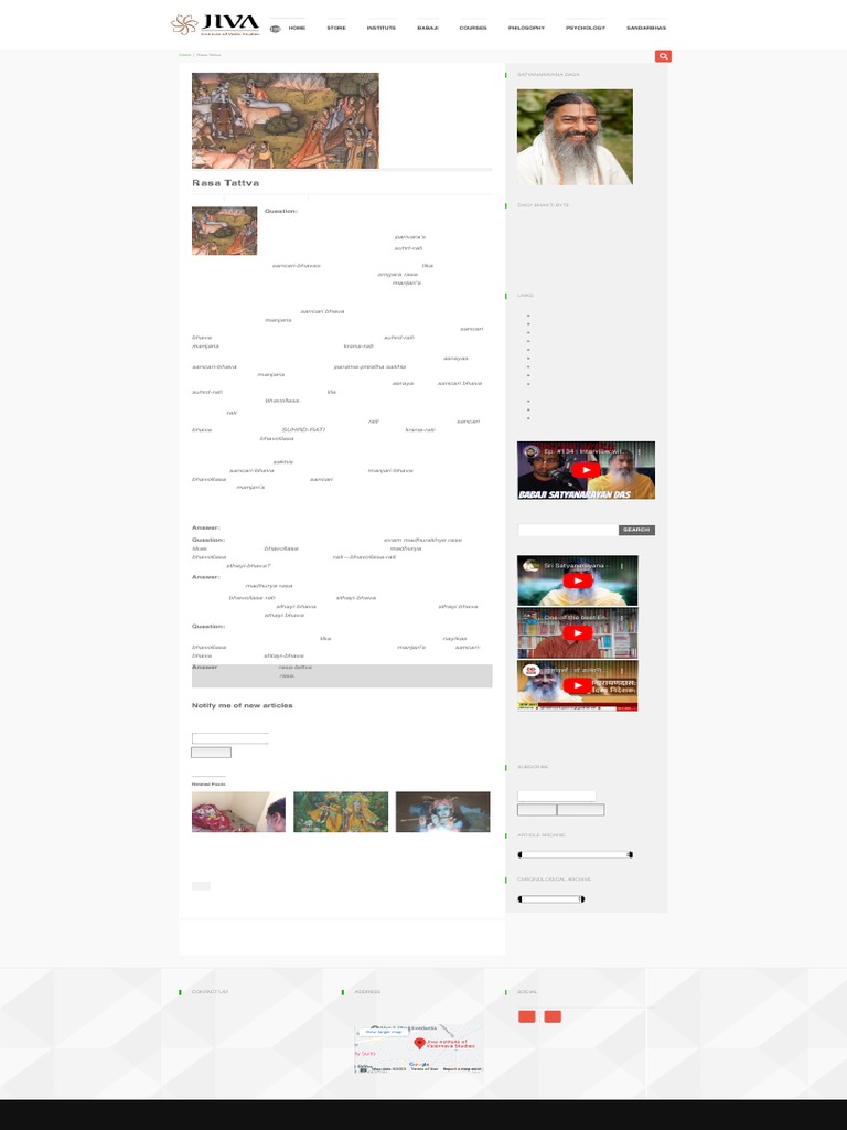 Rasa Tattva - Jiva Institute of Vedic Studies | PDF | Krishna | Hinduism