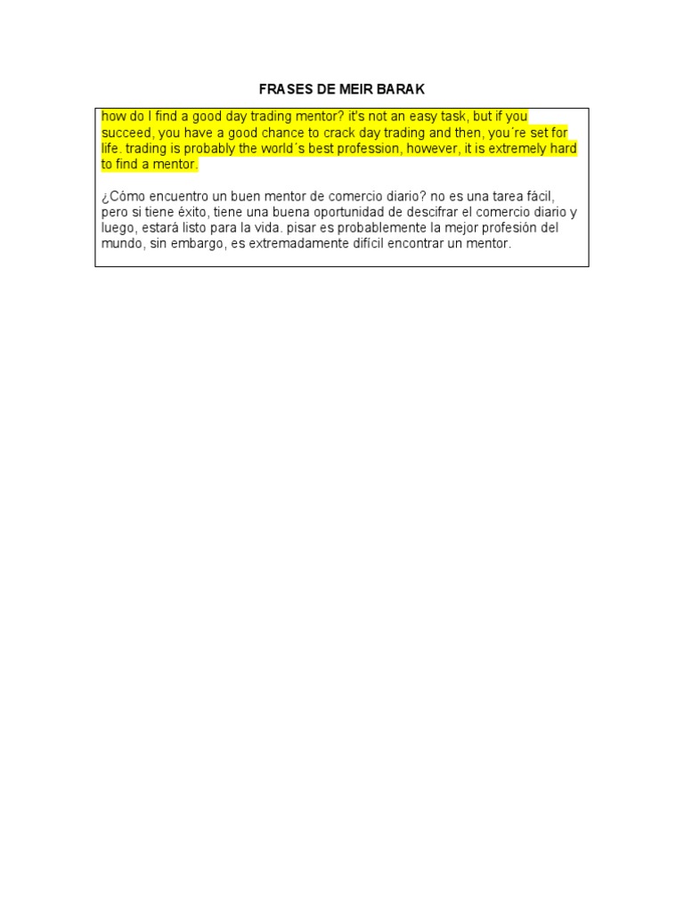 Frases de Meir Barak | PDF | Crecimiento personal y profesional ...