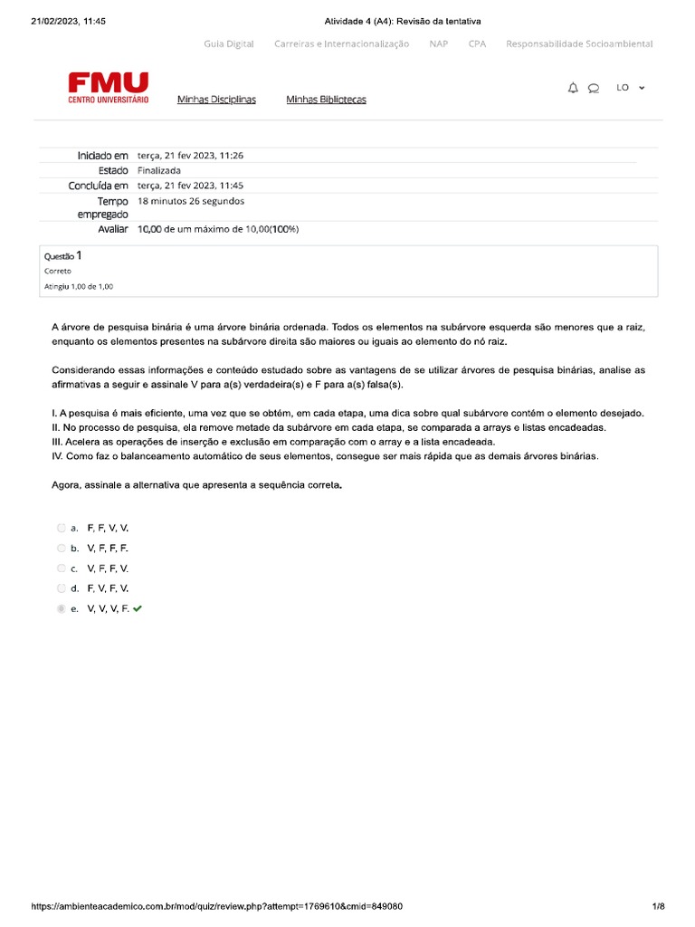 Atividade A4 | PDF