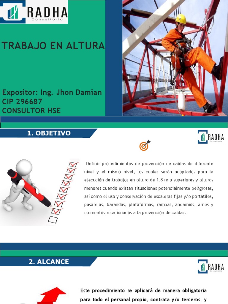 Trabajos en Altura | PDF | Andamio | Escalera