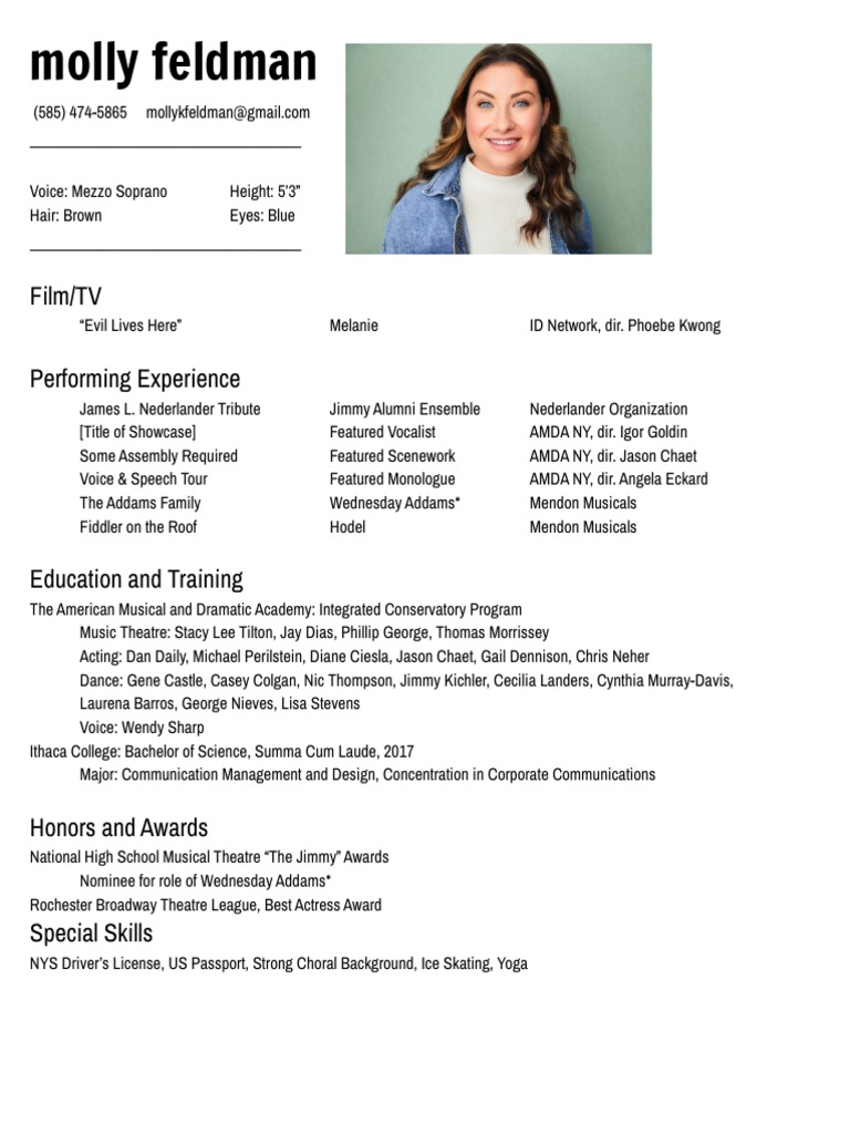 Feldman Molly - Resume | PDF