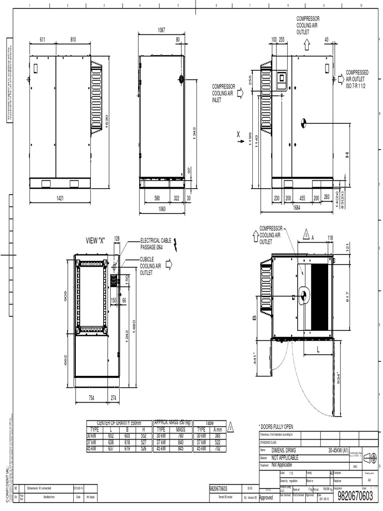 Alup Allegro 31-45 Largo 31-45 AC 30-45Kw Metric Dimension Drawing EN ...