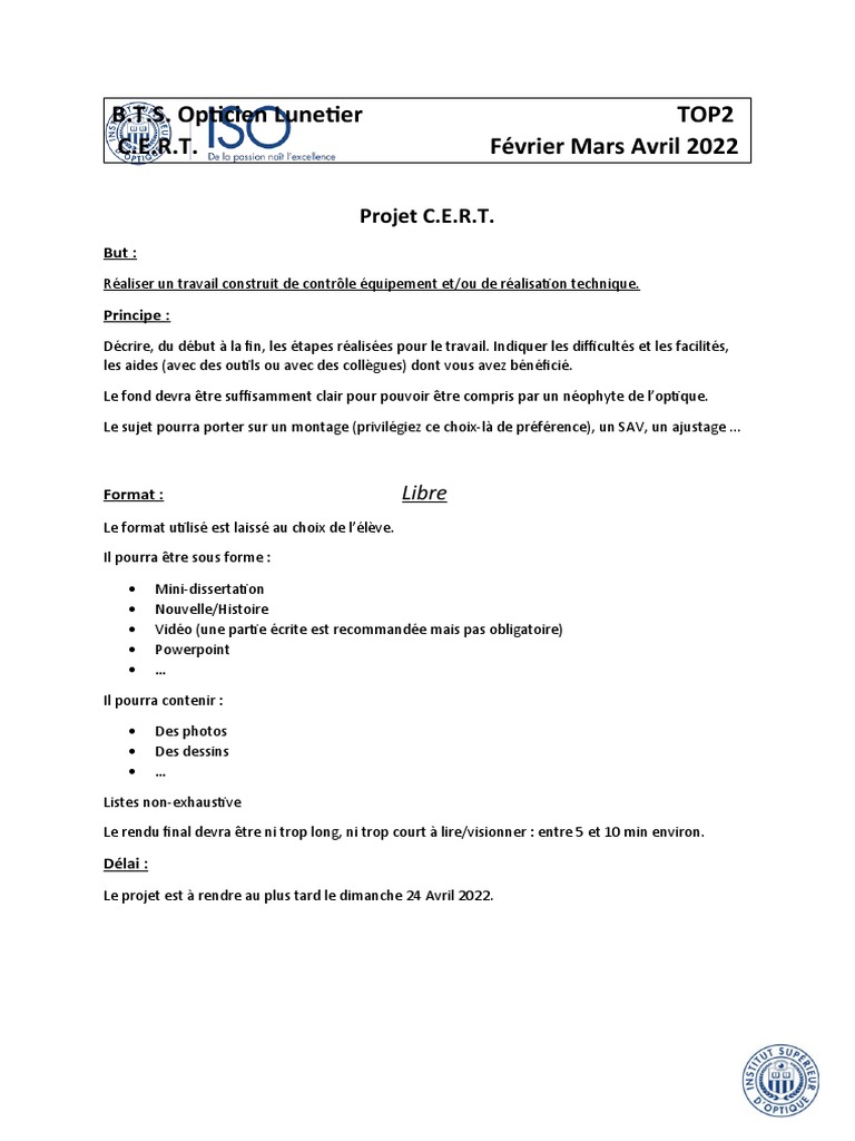 Projet CERT | PDF | Ordinateurs