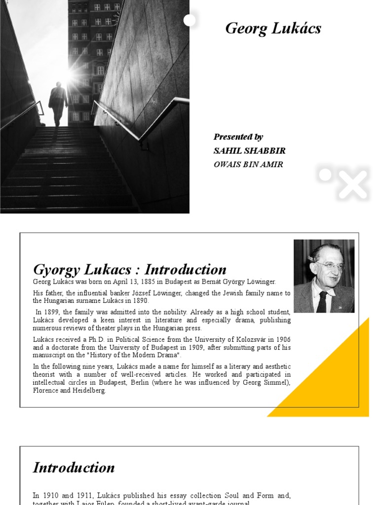 Georg Lukács: Hungarian Marxist Philosopher | PDF | Ontology | Metaphysics