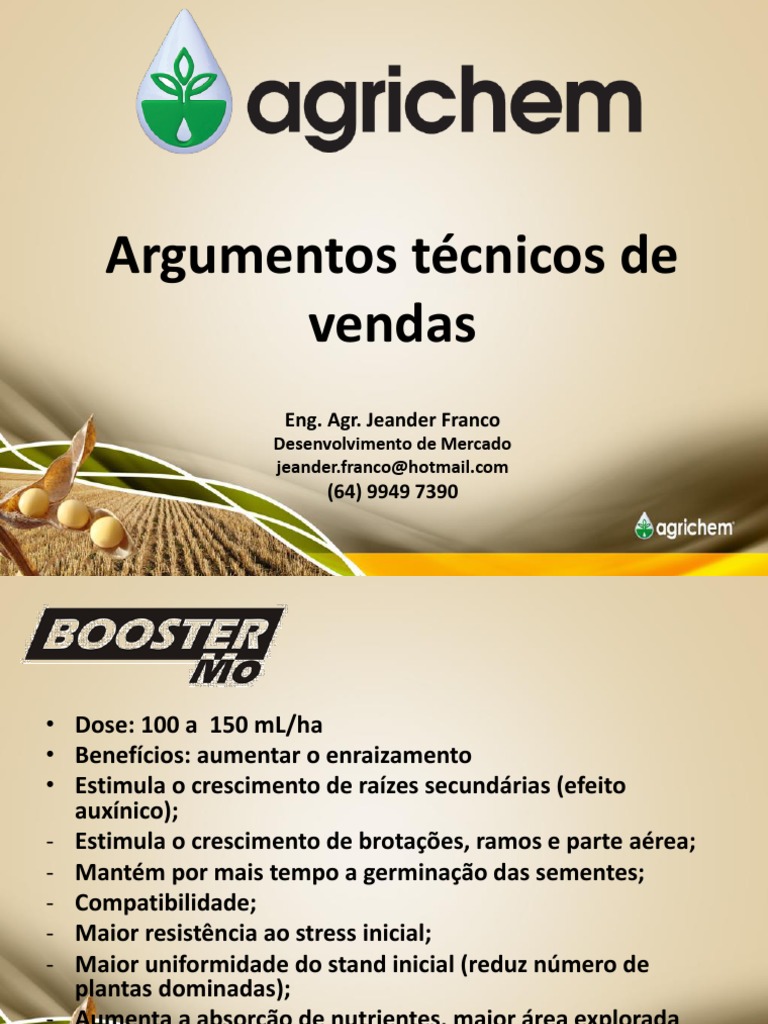 Argumentos dos produtos Agrichem | PDF