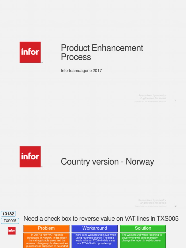 Product Enhancement Process: Info-Teamdagene 2017 | PDF | Cash | Voucher