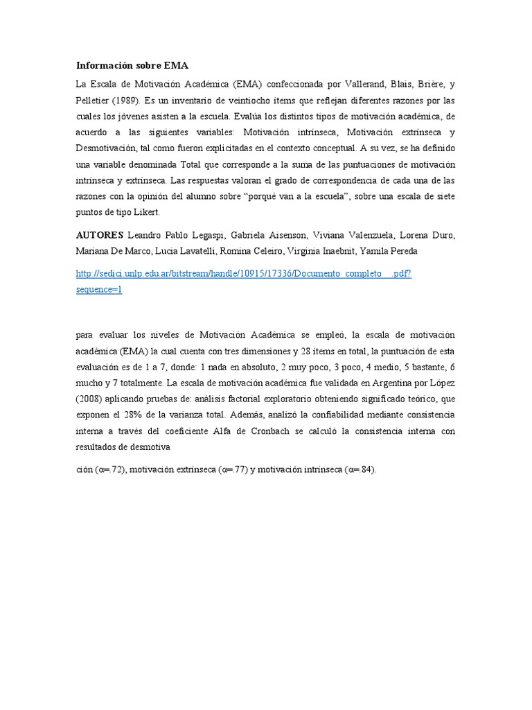 Información Sobre EMA | PDF | Crecimiento personal y profesional