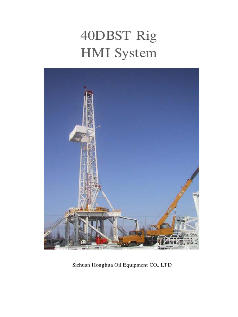 40DBST Rig HMI System Operation Manual | PDF | User Interface | Pump