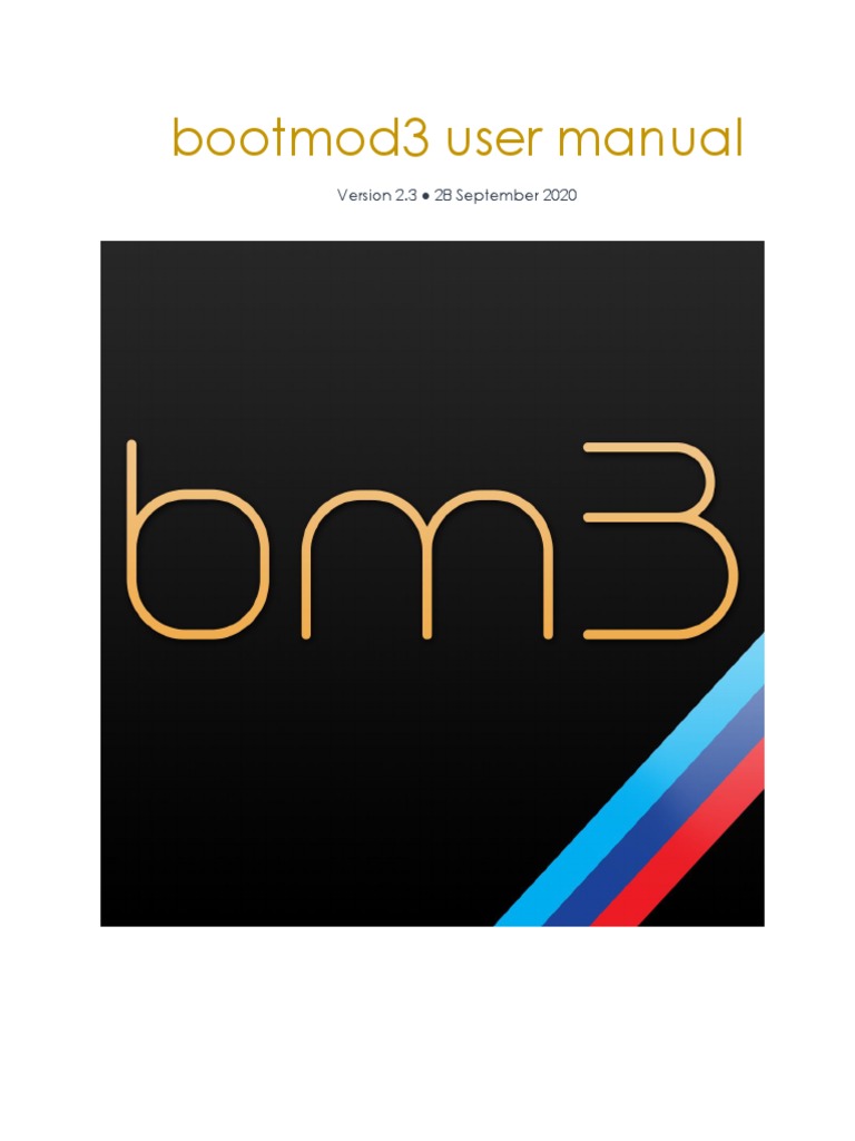 Bootmod3 User Manual: Version 2.3 28 September 2020 | PDF | Menu ...