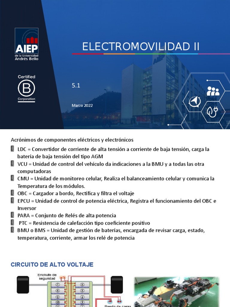 Clase 5.1 de Electromovilidad II | PDF | Relé | Ingenieria Eléctrica