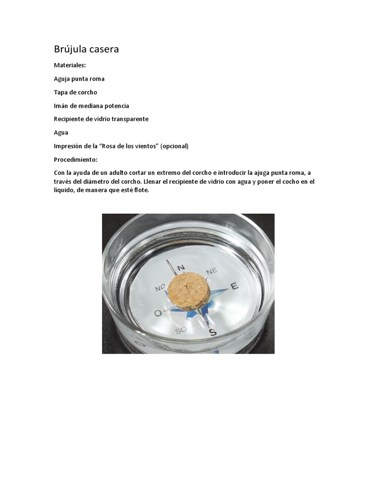 Cómo hacer una brújula casera | PDF