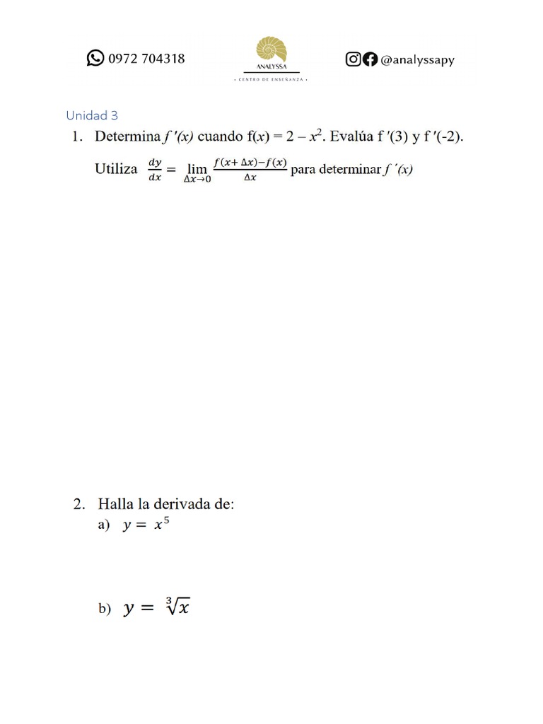 Ejercitario de Repaso UAA | PDF