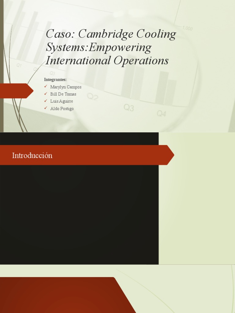 Caso: Cambridge Cooling Systems:Empowering International Operations | PDF