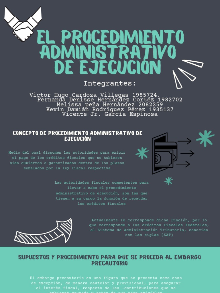 Procedimiento Administrativo de Ejecucion. | PDF | Pagos | Dinero