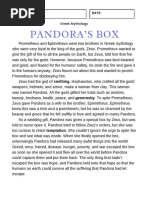 Pandora's Box | PDF