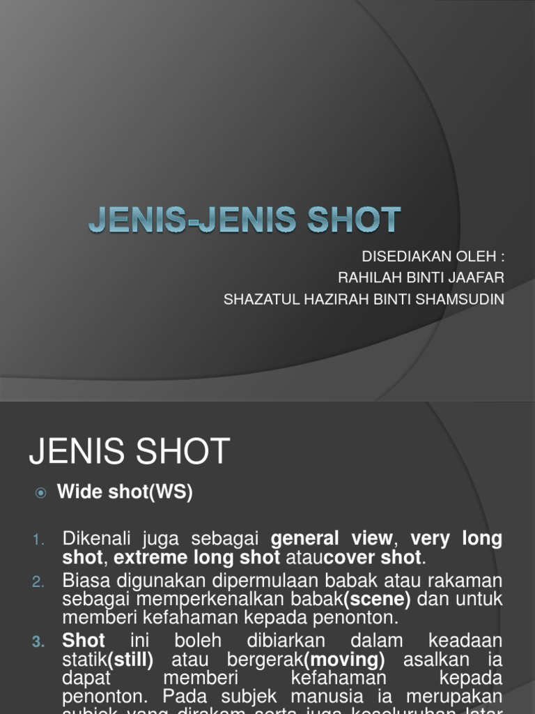 Jenis Jenis Shot | PDF