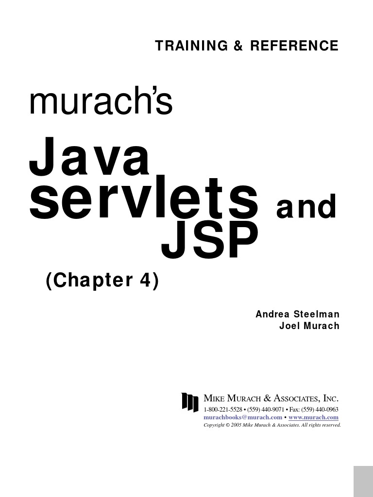 Jsps ch4 | PDF | Java Server Pages | Java Servlet