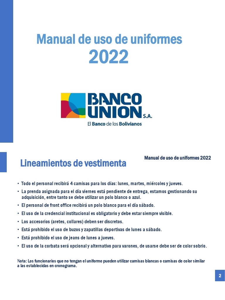 Manual de Uso de Uniformes | Descargar gratis PDF | Camisa | Pantalones
