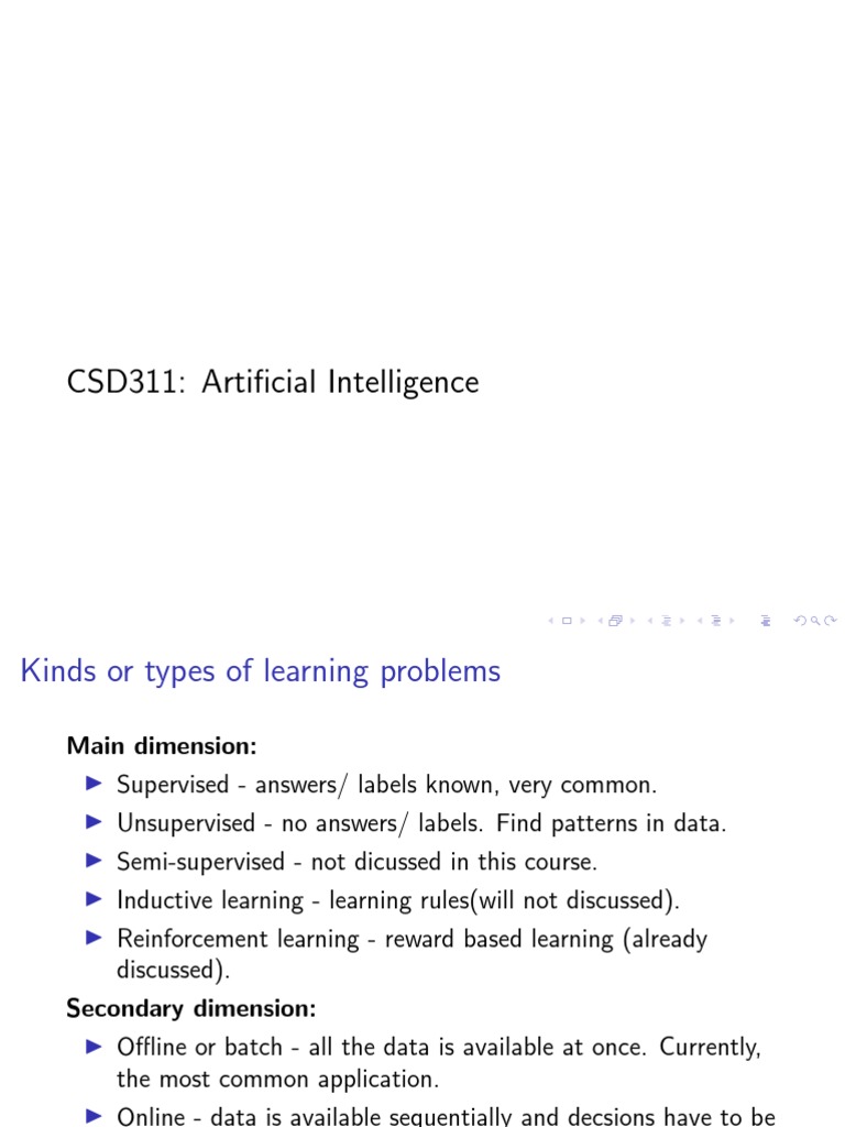 CSD311: Artificial Intelligence | PDF | Dependent And Independent Variables | Statistical ...