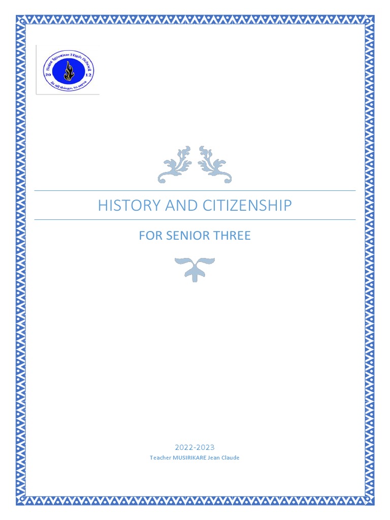 S3 History and Citizenship Notes | PDF | Rwandan Genocide | Rwanda