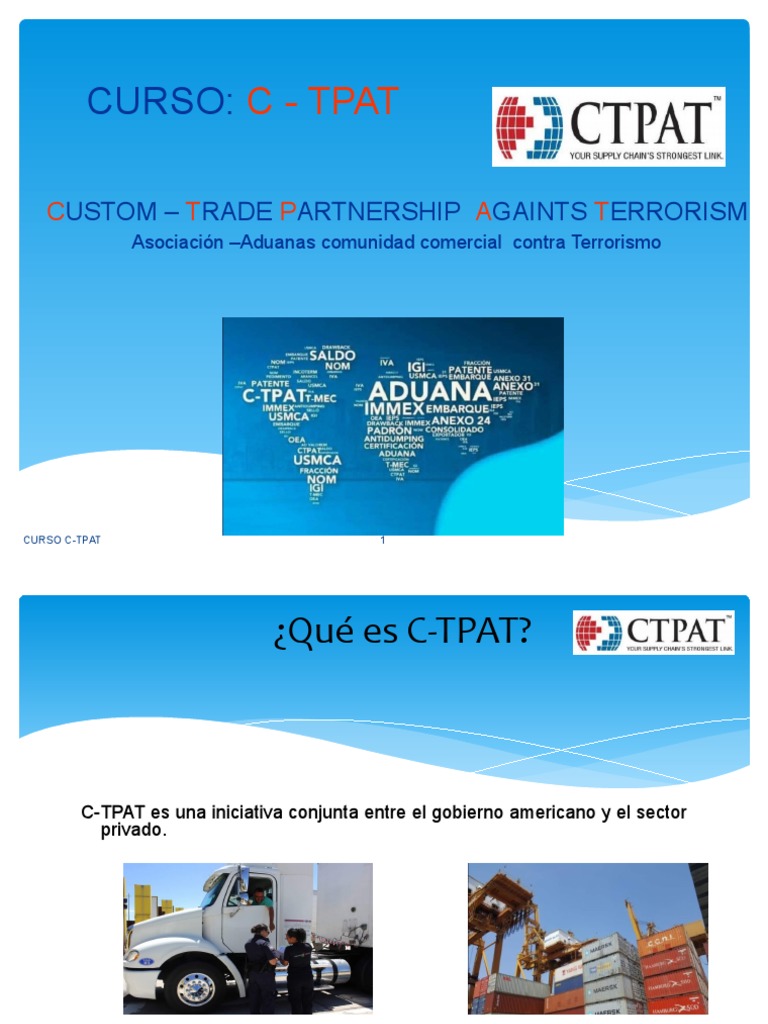 Curso de Certificación C-TPAT | PDF